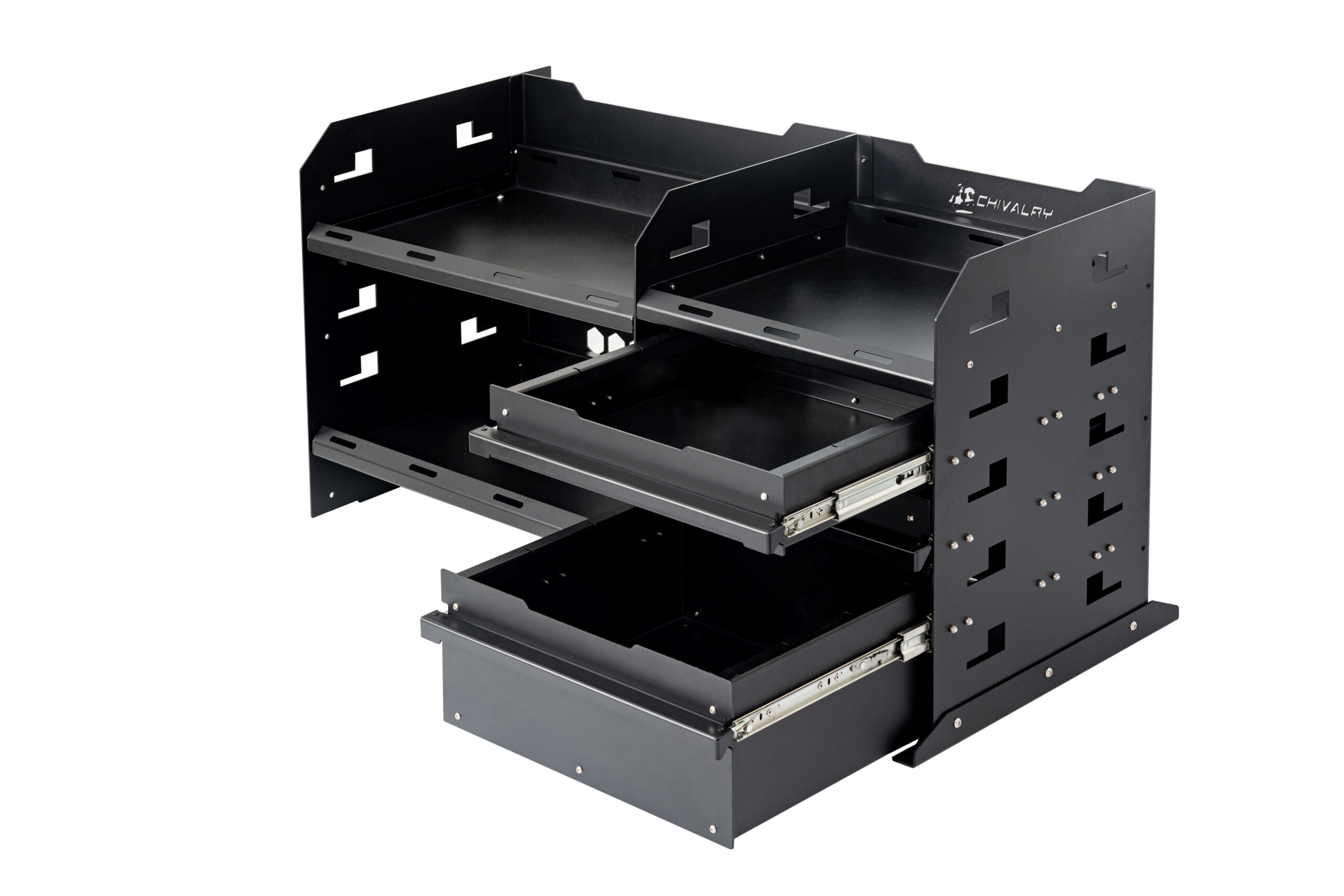 Aluminium Drawer Unit 1400mmL Black | UTE Chivalry